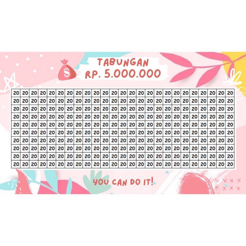 Jual Tabungan / Celengan Target (Custom) | Shopee Indonesia