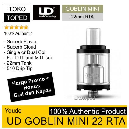Jual Authentic UD GOBLIN MINI 22 RTA | 22mm | Shopee Indonesia