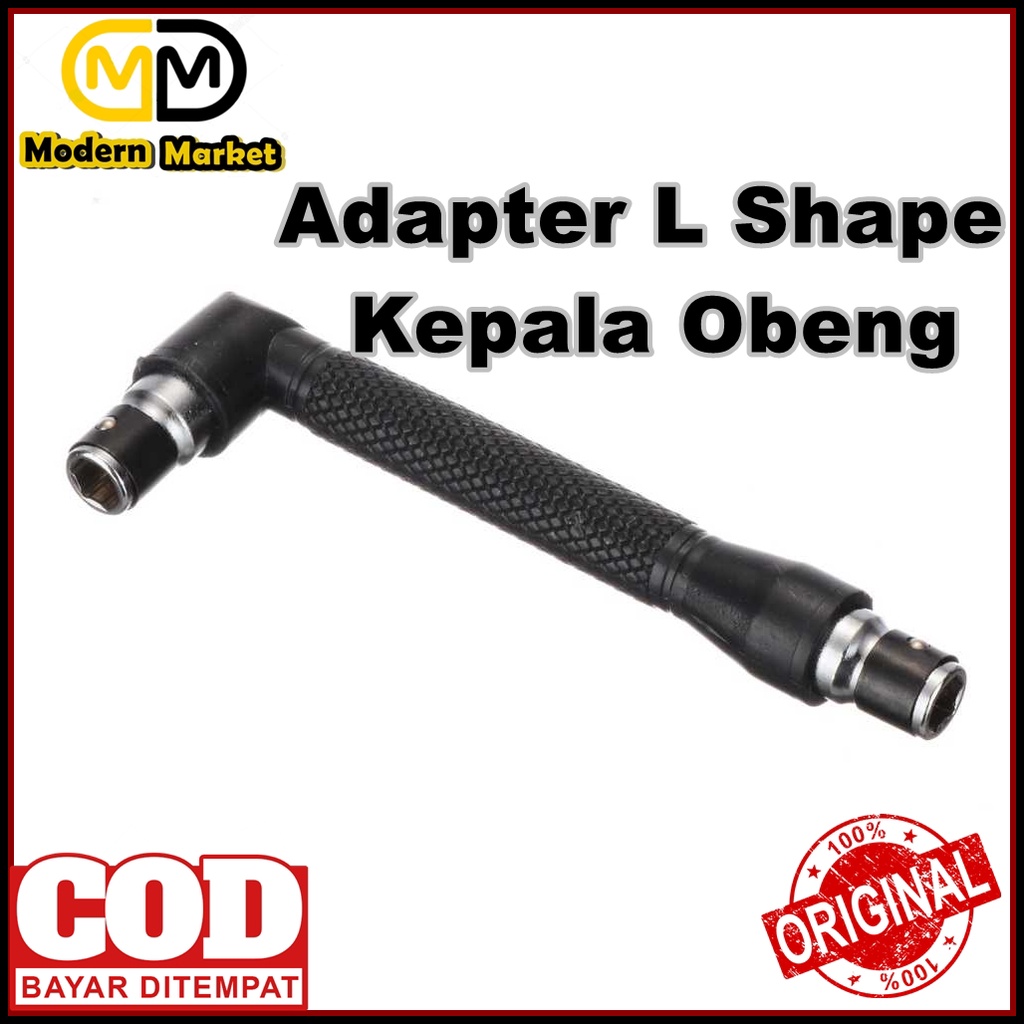 Jual ADAPTER L SHAPE KEPALA OBENG/SAMBUNGAN MATA BOR KUNCI PAS DUAL ...