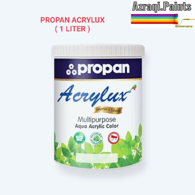 Jual PROPAN ACRYLUX Cat Aqua Acrylic Waterbased ( 1 LITER ) | Shopee ...