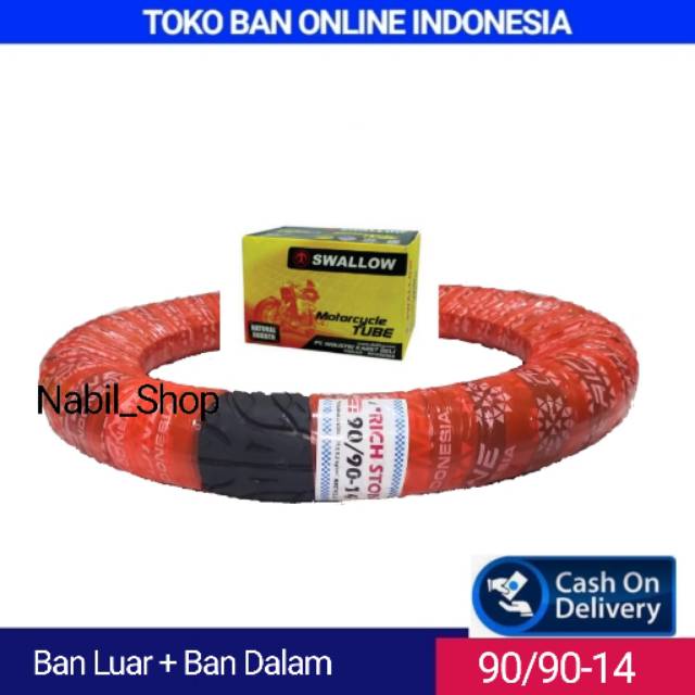 Jual Ban Luar +Ban Dalam 90/90-14 Matic | Shopee Indonesia