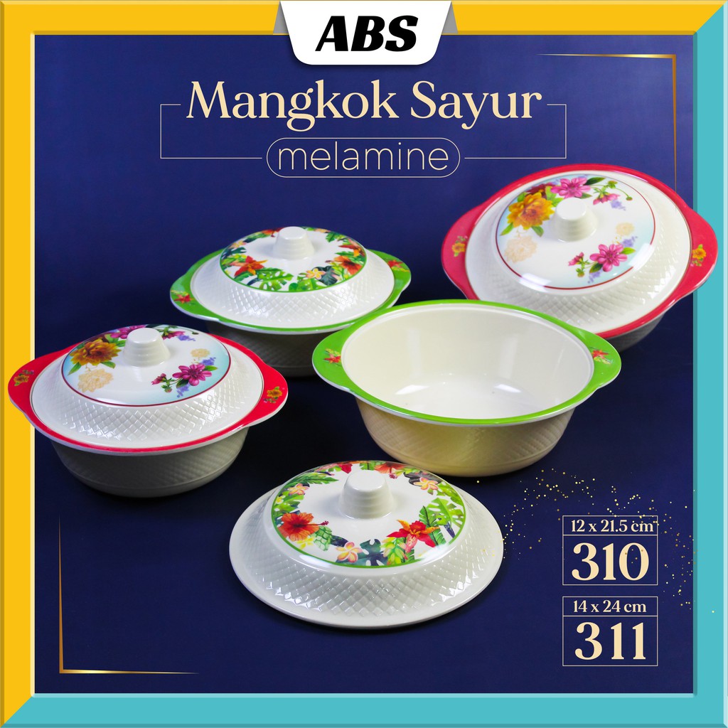 Jual ABS MANGKUK SUP MELAMINE PREMIUM 11INCH + TUTUP MANGKOK MANGKUK ...