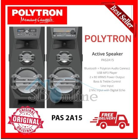 Jual Speaker Aktif Polytron Pas 2A15 Speaker Bluetooth Original Garansi | Shopee Indonesia