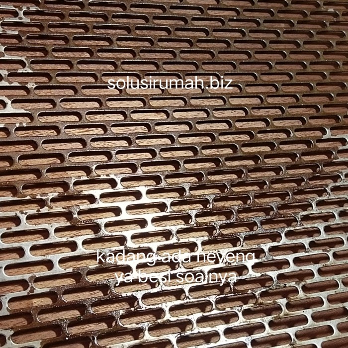 Jual PLAT LUBANG 7MM BESI OVAL T 1.2MM 1.2 MM PER100CM KAPSUL CUSTOM ...