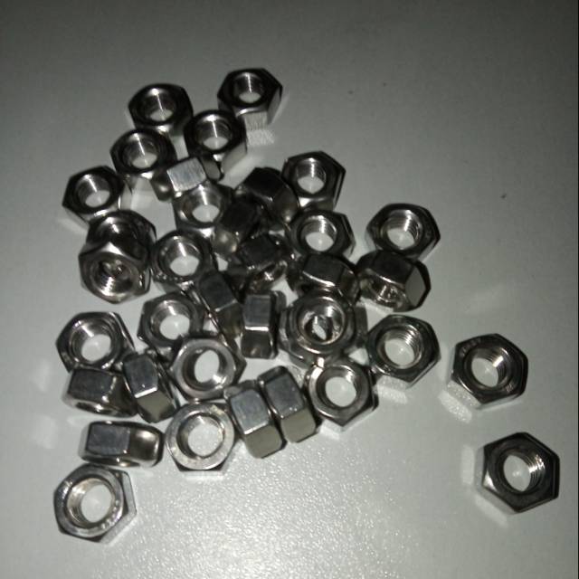 Jual Mur m6 stainless 304 (baut kunci 10) | Shopee Indonesia