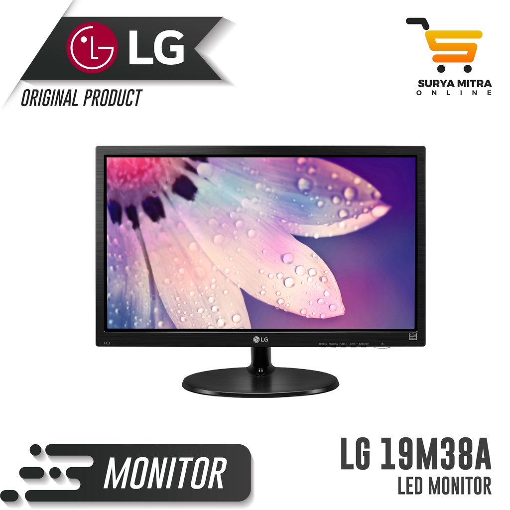 Jual Monitor LG 19" 19M38A / 19M38L VGA HDMI | Shopee Indonesia