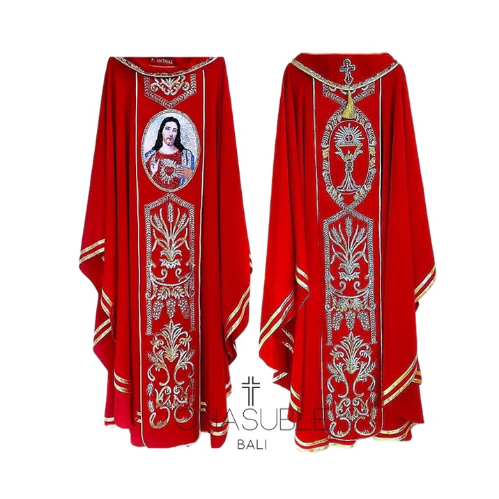 Jual KASULA BY CHASUBLE BALI CR101 RED | Shopee Indonesia