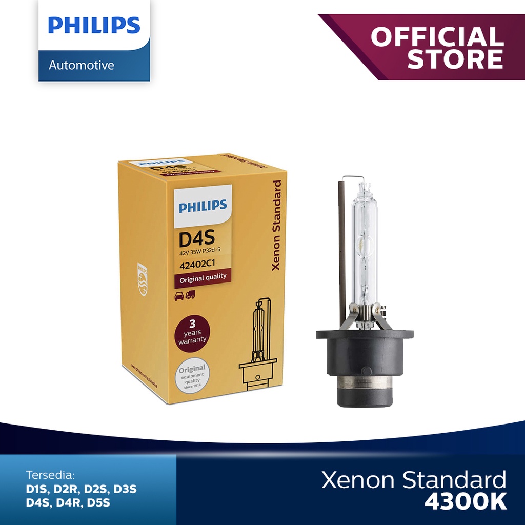 Jual Philips D4S Xenon HID Standar - 42402C1 | Shopee Indonesia