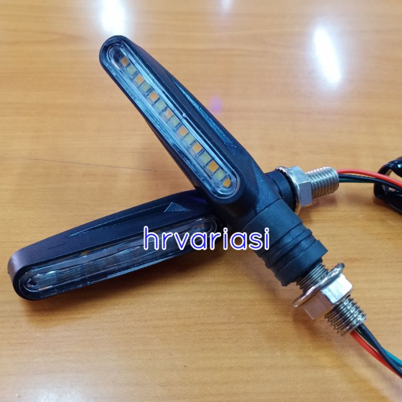 Jual Lampu sen Led motor variasi 2 warna Sein Running universal Motor ...