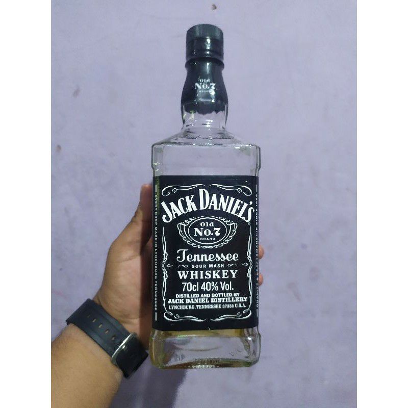 Jual BOTOL BEKAS MIRAS JACK DANIELS BOTOL DEKORASI | Shopee Indonesia