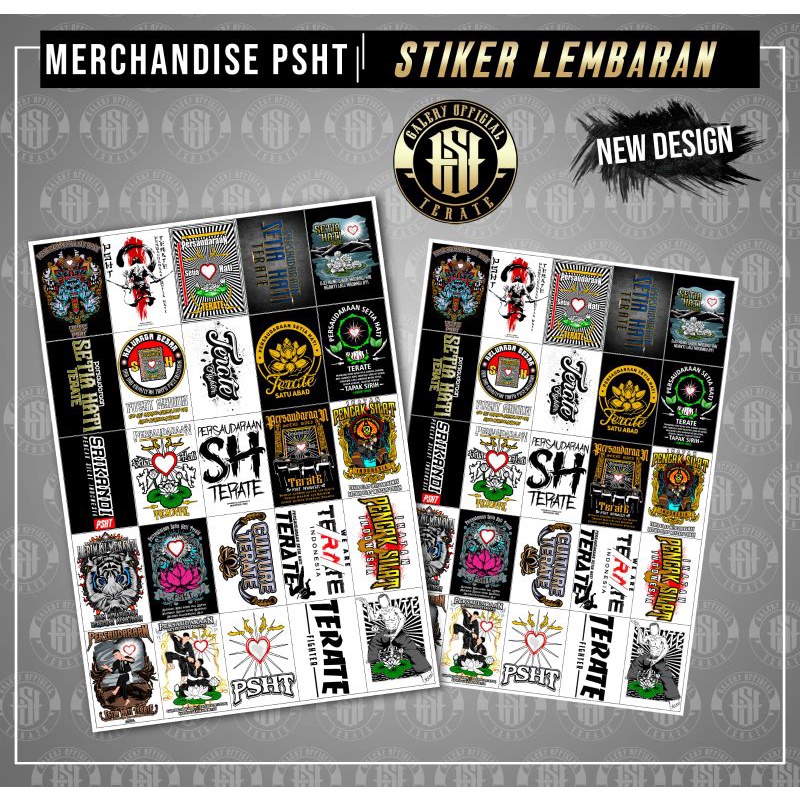 Jual STIKER LEMBARAN PSHT STIKER PSHT STIKER TERATE STIKER ANTI AIR ...