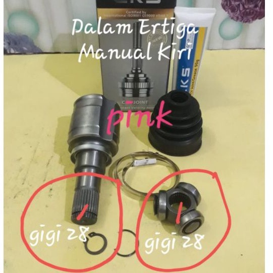 Jual CV Joint Dalam As Roda Depan Dalam As Kopel Suzuki Ertiga Manual Kiri 2012-2017 | Shopee ...