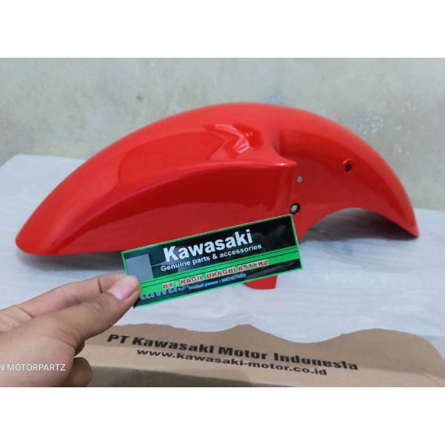 Jual Spakbor depan ninja ss ninja r merah cabe original Kawasaki ...