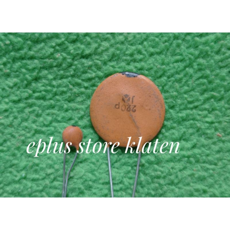 Jual kapasitor keramik coklat 220pf J 800v capacitor npo high voltage ...