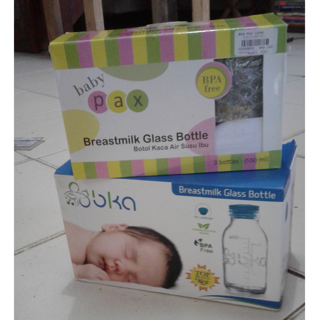 Jual baby pax botol simpan ASI like a new BONUS botol BKA | Shopee Indonesia