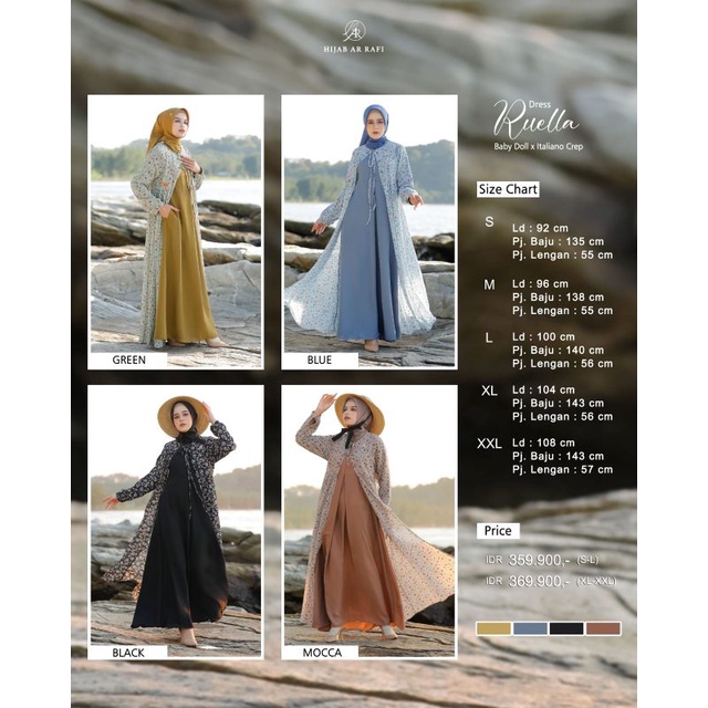 Jual DRESS RUELLA ( BY ARRAFI ORI ) | Shopee Indonesia