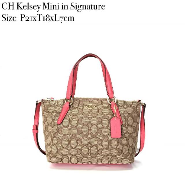 Jual COACH Kelsey Mini in Signature | Shopee Indonesia