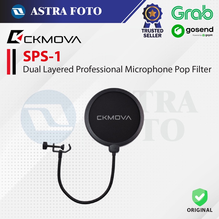 Jual CKMOVA SPS-1 DUAL LAYERED PROFESSIONAL MICROPHONE POP FILTER | Shopee Indonesia
