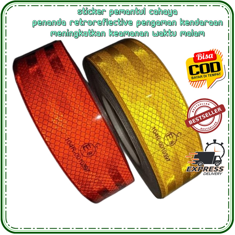 Jual Stiker KIR Dishub Mobil Box Sticker Reflector Uji KIR Diamond ...