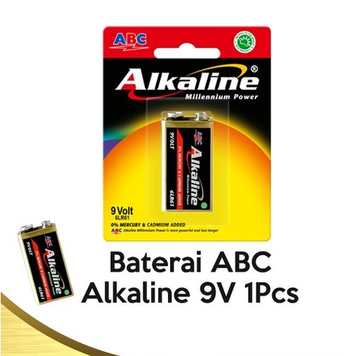 Jual Battery Alkaline 9V 6LR61 Baterai Batre Alkaline Kotak 9 Volt ...
