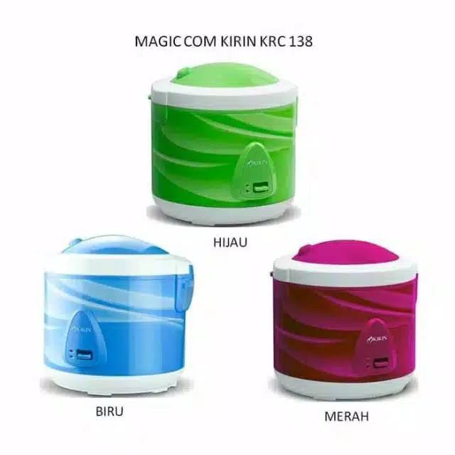 Jual RICE COOKER MAGIC COM JAR KIRIN KRC 138 3 IN 1 2 LITER PENANAK PENGHANGAT PENGUKUS NASI ...