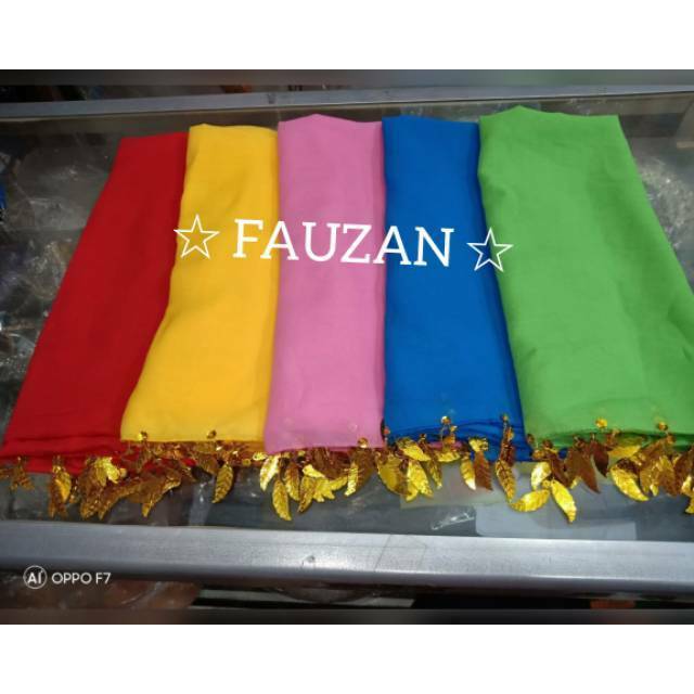 Jual Selendang tari polos // Selendang polos rumbai // Sampur sipon ...