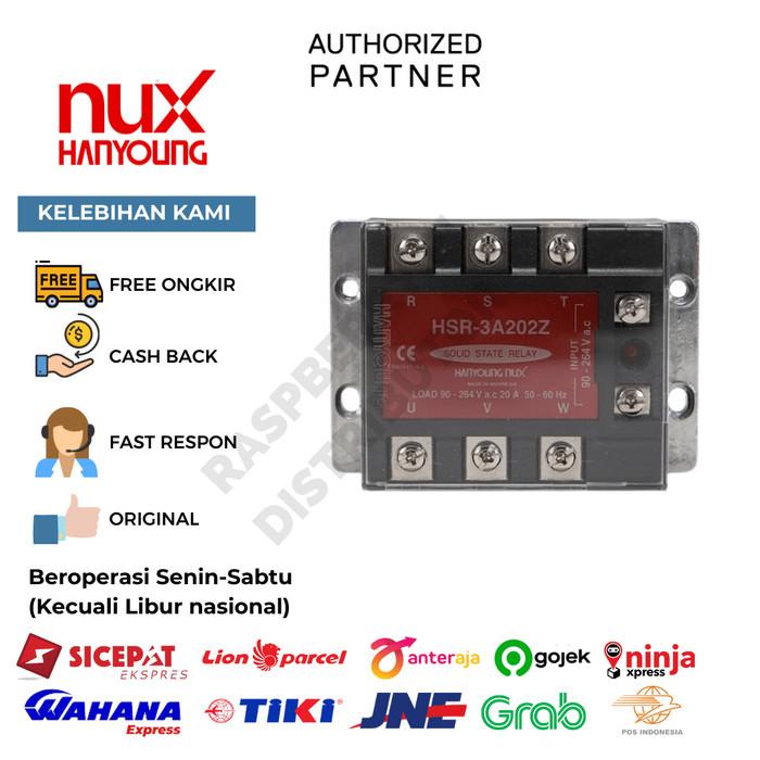 Jual Relay New Hanyoung Ssr Solid State Relay 3Phase 20A Hsr 3D204Z Load 90-480Vac | Shopee ...