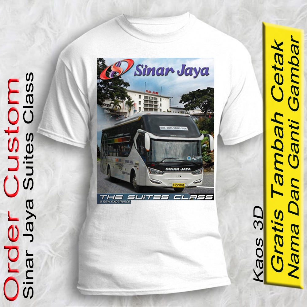 Jual Baju Bus Mania Sinar Jaya Sute Class Ukuran Anak dan Dewasa Lengan ...