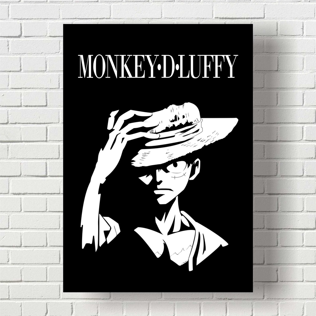 Jual Poster One Piece Monkey D Luffy Hitam Putih (Black-White) Edition ...