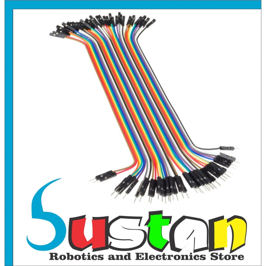 Jual 40pcs Kabel Jumper Cable 30cm Male to Female Wire Breadboard ...