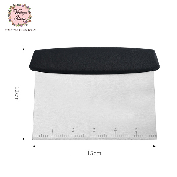 Jual Professional Scraper Pemotong Adonan Stainless Ruler Dough Cutter ...