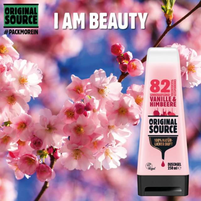 Jual Original Source Body Shower Vanila & Raspberry 250 ml | Shopee ...