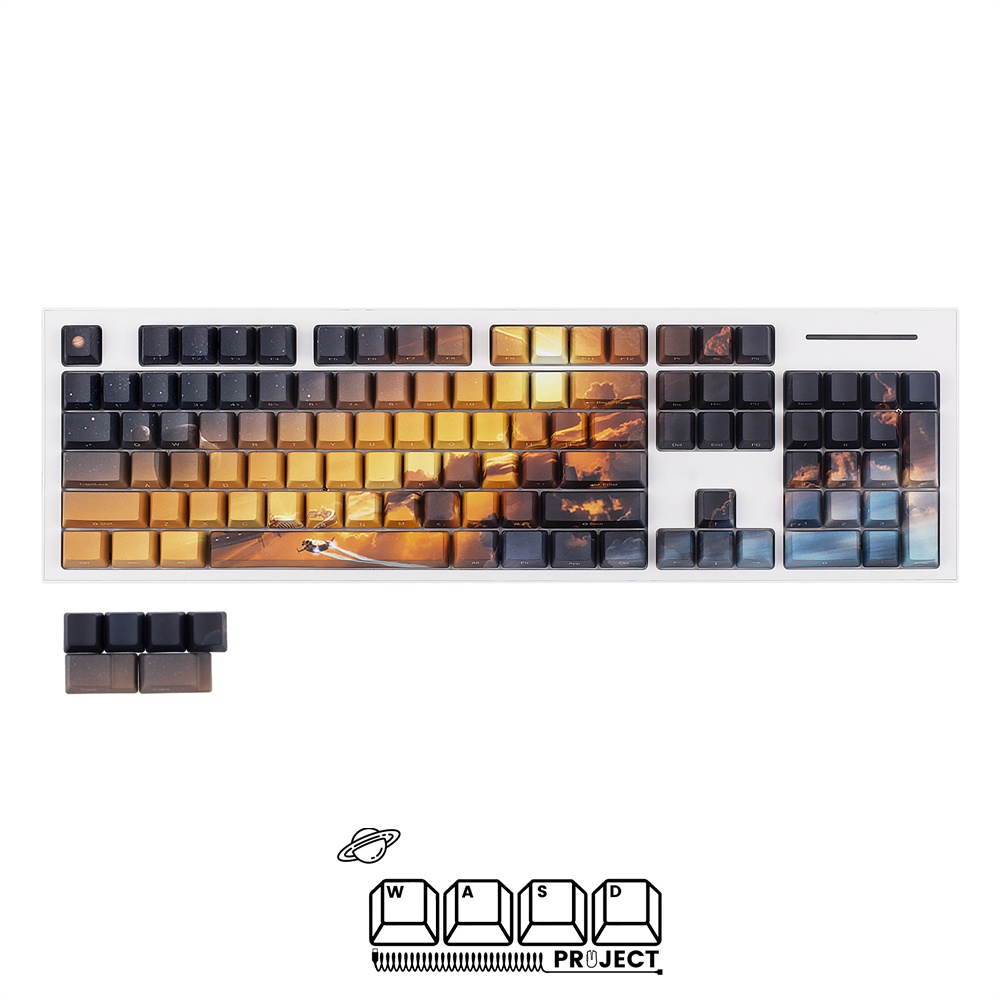 Jual Saturn Gradient Keycaps Set | PBT Dye Sub | OEM Profile | 110 Keys ...