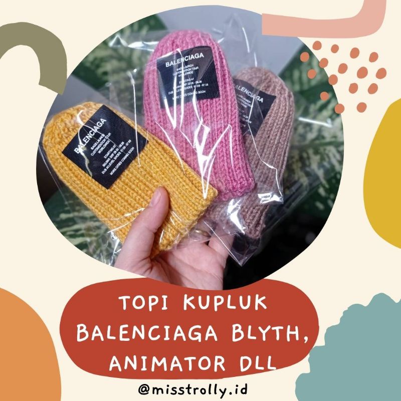 Jual TOPI BONEKA KUPLUK RAJUT BLYTH BLYTHE PULLIP ANIMATOR ICY DOLL ...