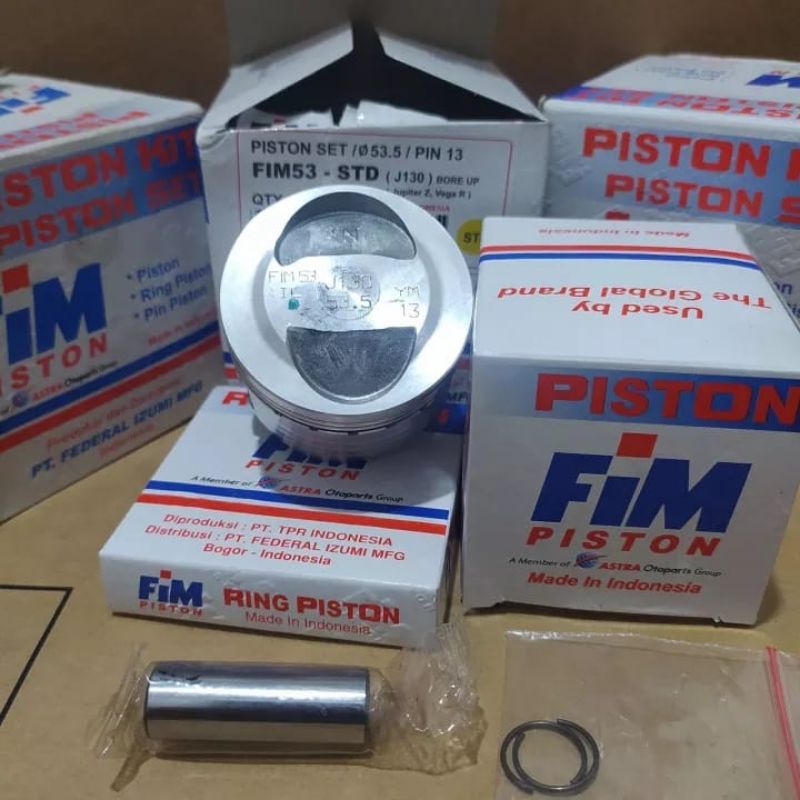 Seher Piston Kit Kaze 300 Tipe Fim 94 Diameter 56mm Pin, 43% OFF