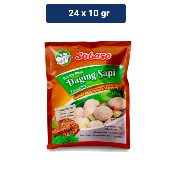 Jual Sobaso Bumbu Rasa Sapi Panggang 24 x 10 gr | Shopee Indonesia