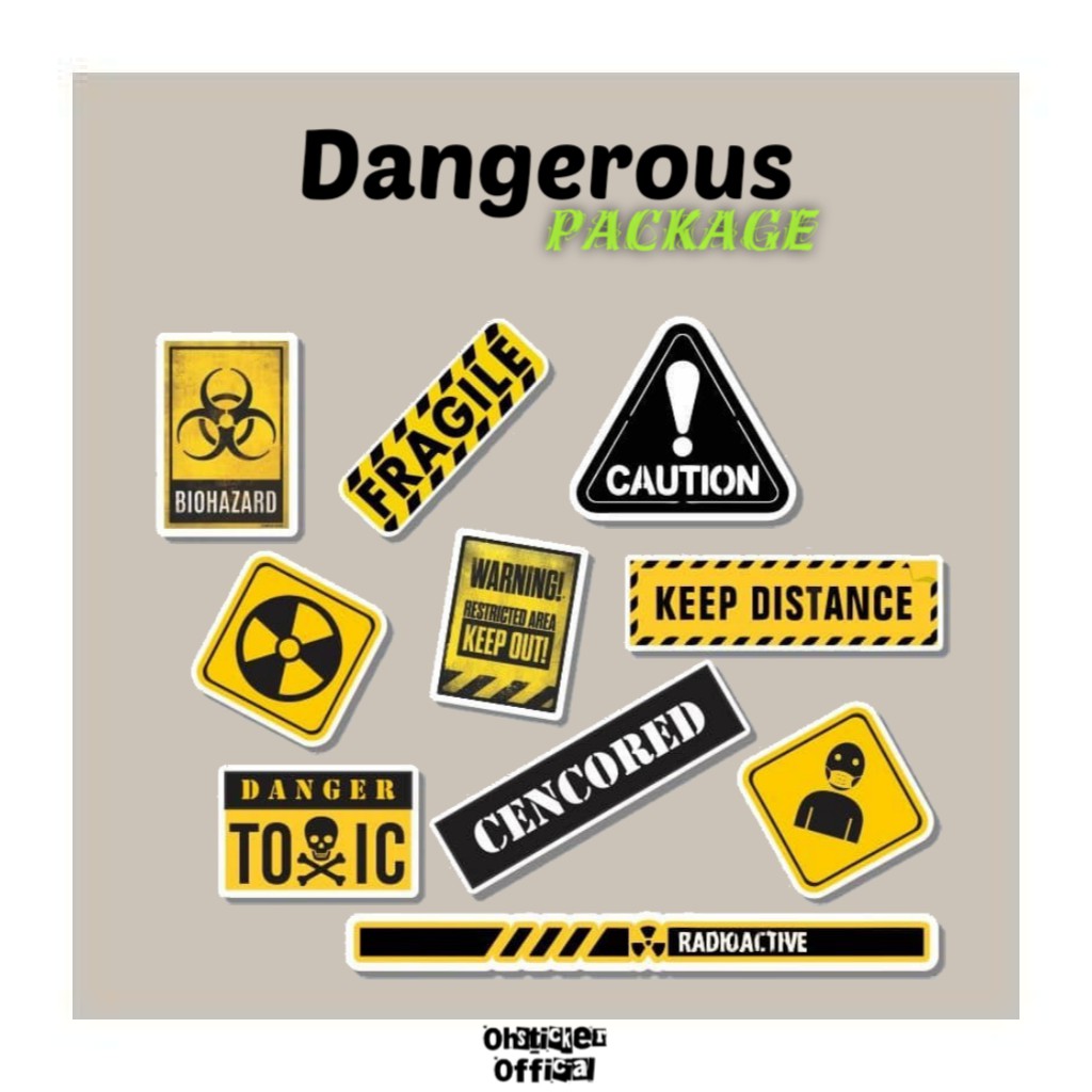 Jual DANGER STIKER AESTHETIC STICKER CASE HANDPHONE LAPTOP TUMBLR BUJO ...