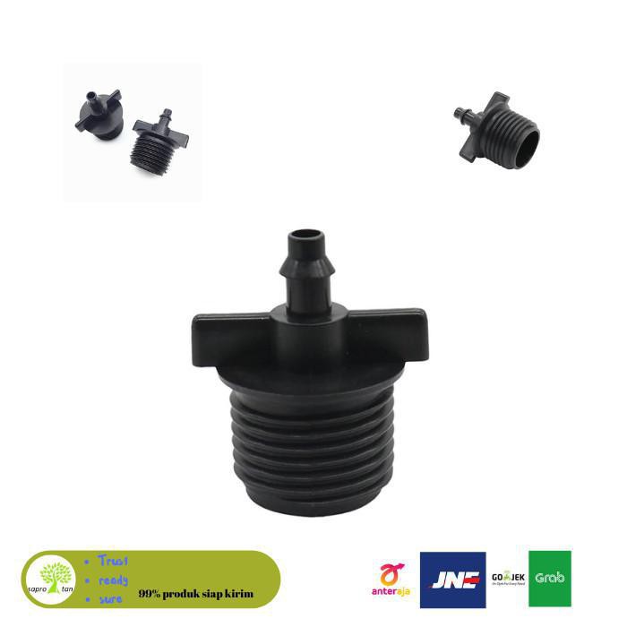 Jual Male Thread Connector 12 " Selang PE 47 konektor connector irigasi ...