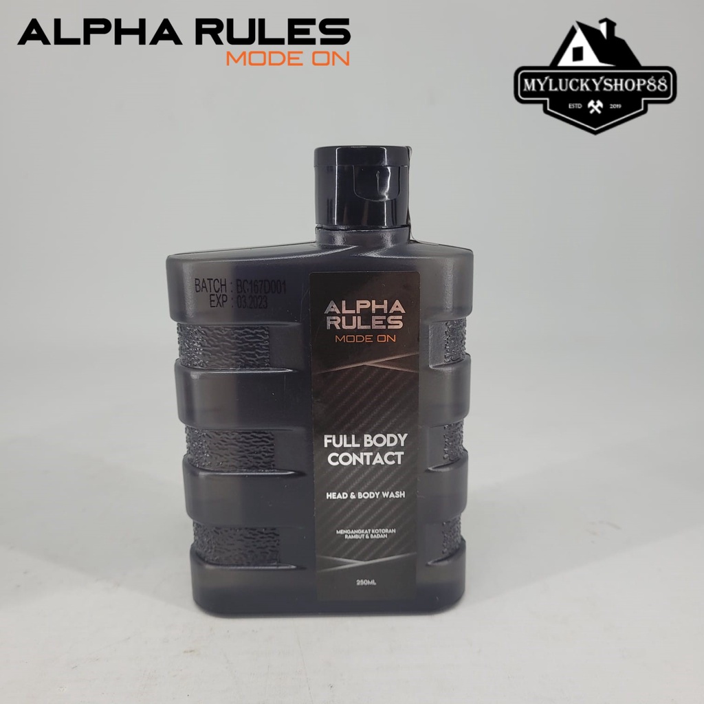 Jual Alpha Rules Full Body Contact Body Wash & Shampoo 2 in 1 ...