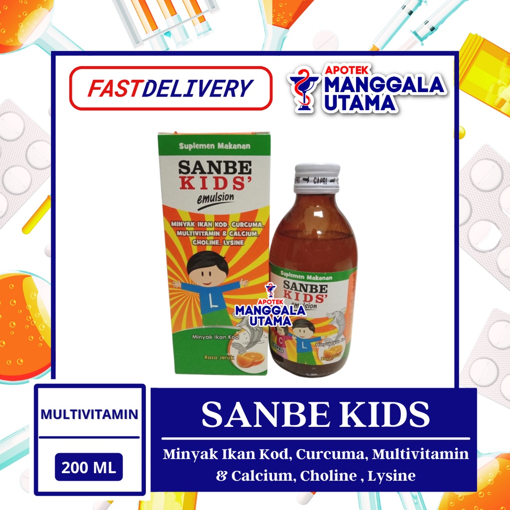Jual SANBE KIDS EMULSION MULTIVITAMIN 200 ML | Shopee Indonesia