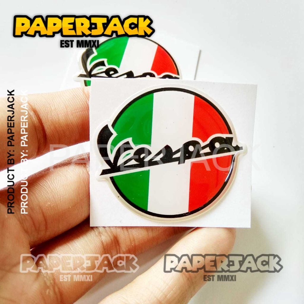 Jual EMBLEM VESPA STIKER RESIN TIMBUL LENTUR LOGO AKSESORIS MOTOR ...