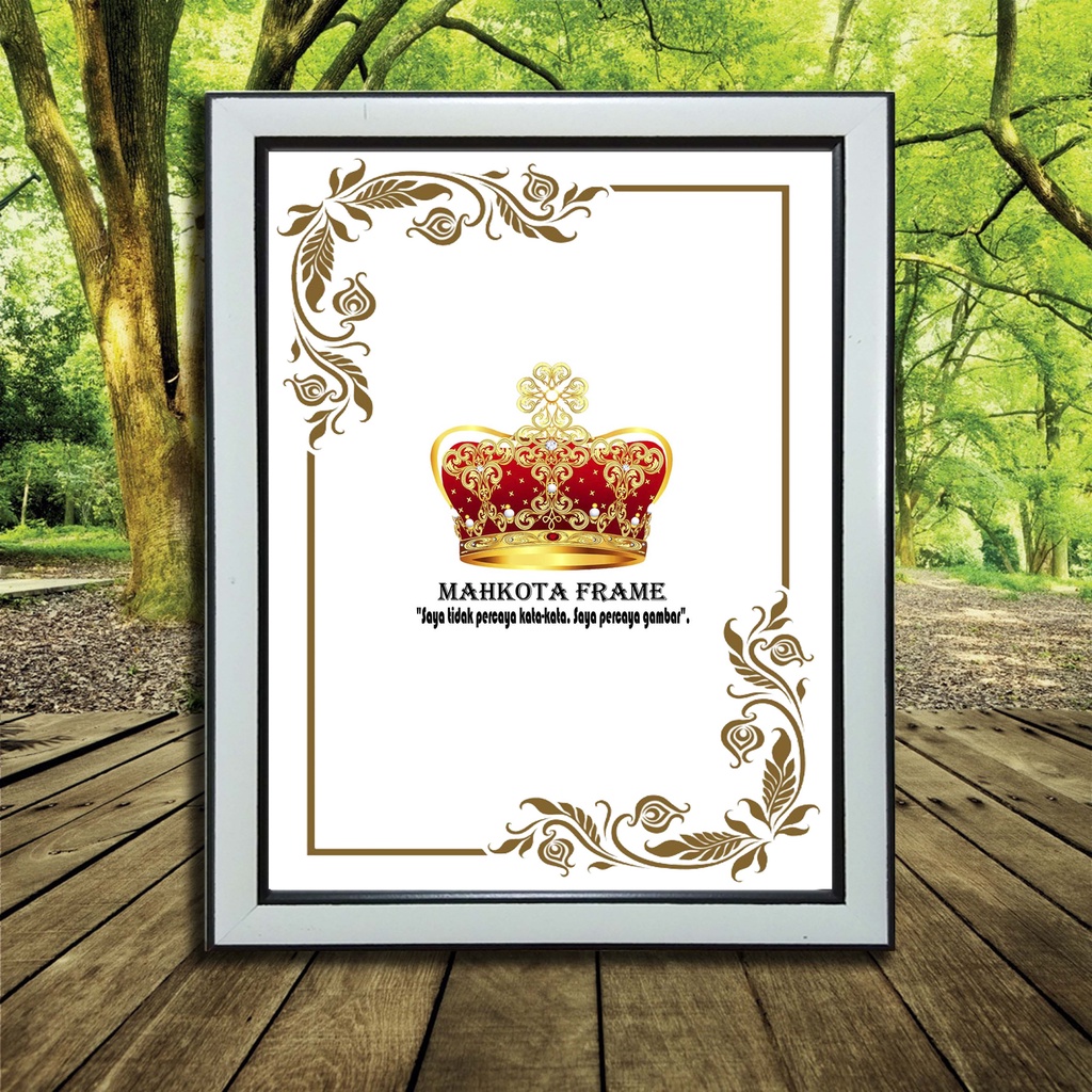 Jual Bingkai Figura Frame 12R ( 30X40 CM ) FULL Minimalis Putih,Hitam ...