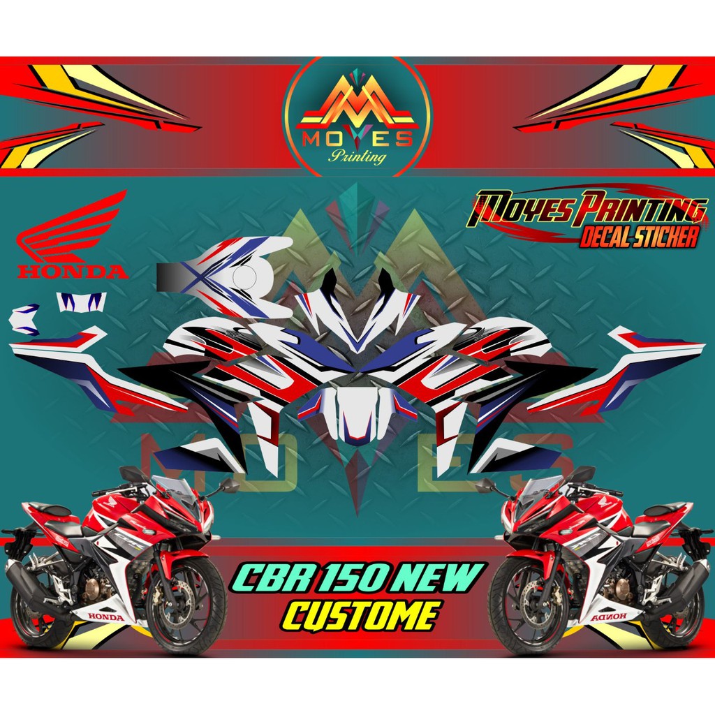 Jual Decal Stiker CBR 150 Facelift 2017 Stiker Decal Fullbody | Shopee Indonesia
