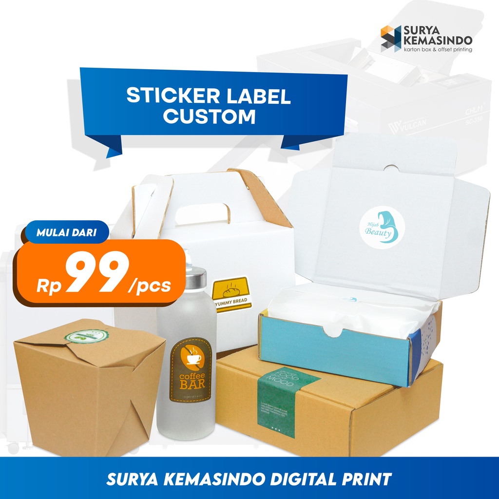 Jual Custom Sticker Label - label custom - cutting sticker-Jaya ...