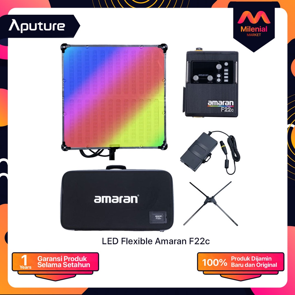 Jual Aputure Amaran F22c / F 22c RGBWW LED Flexible Lighting 2x2 V ...