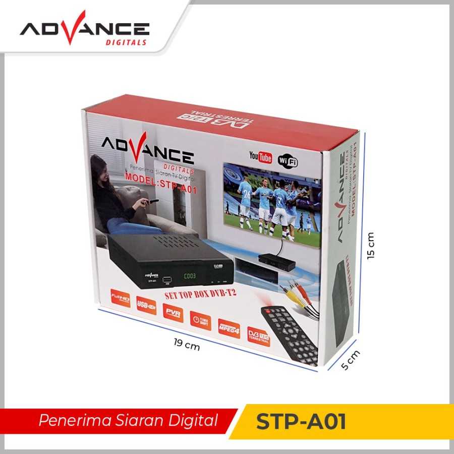 Jual Advance STP-A01 Full HD 1080P DVB-T2 Digital TV Receiver Set Top ...