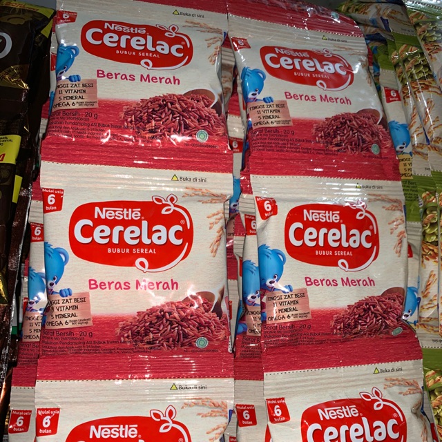 Jual Nestle Cerelac Beras Merah 20gr renceng isi 8 sachet x 20 gram ...