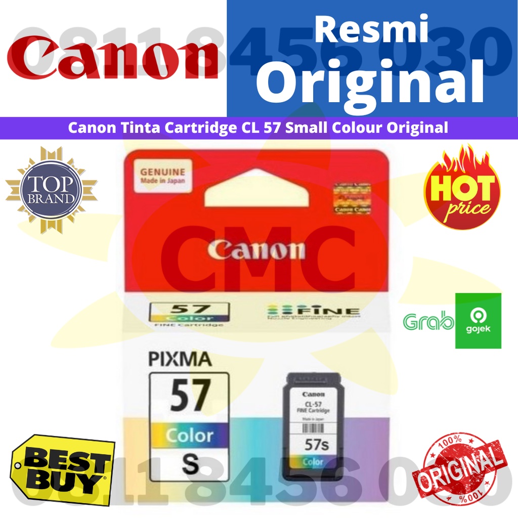 Jual Tinta Canon CL57s CL 57 Small Colour Cartridge Original Resmi ...
