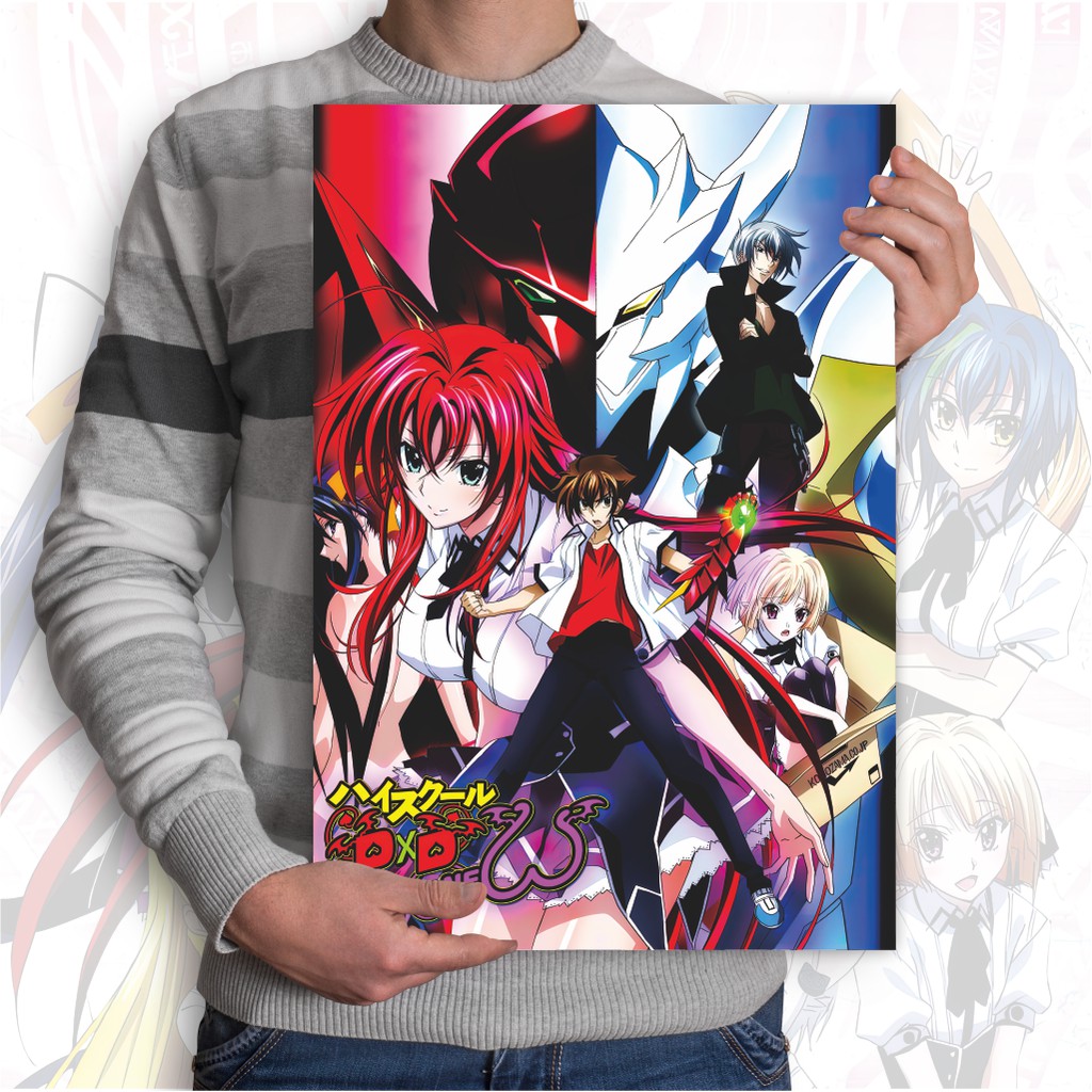 Jual Poster High School DxD Anime A3+ - Rias Gremory Akeno Himejima ...