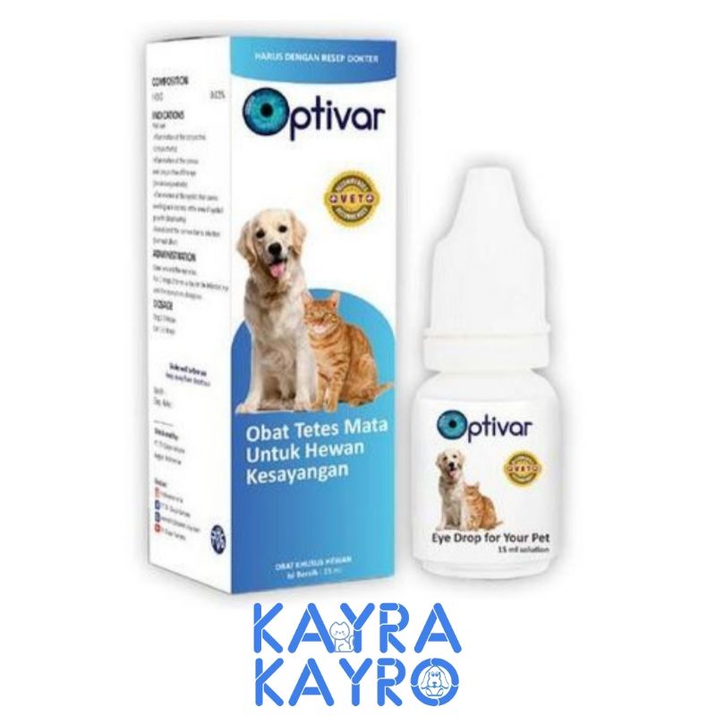 Jual Optivar Pet Eye Drop 15 mL - Obat Tetes Mata Hewan Anjing Kucing ...